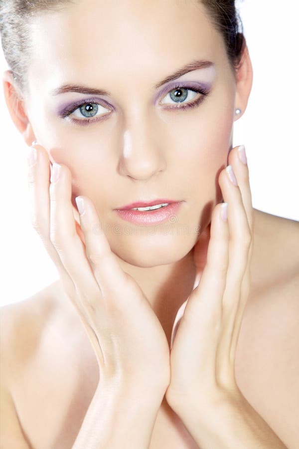 Nice Wellnes Face Very Close Up Stock Image - Image of healthy, makeup ...