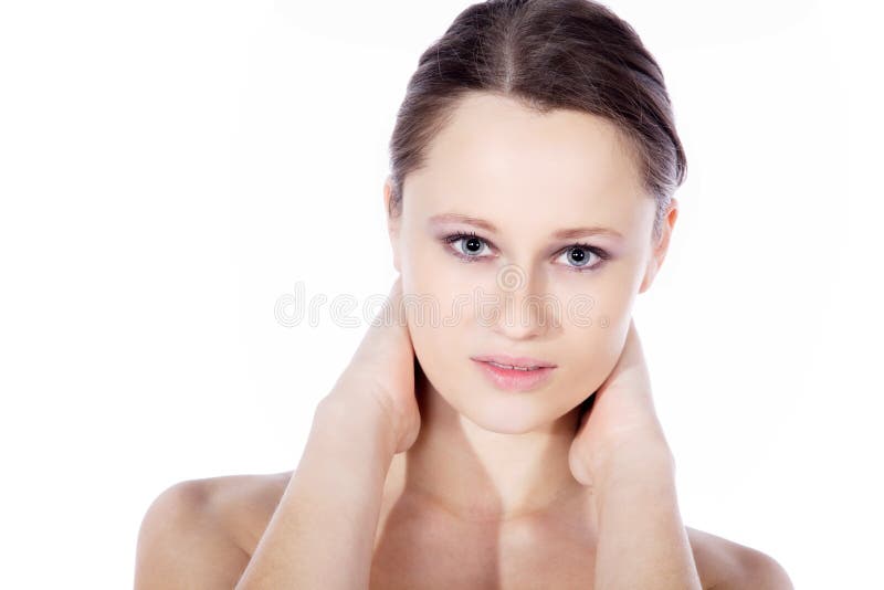 Nice Wellnes Face Very Close Up Stock Photo - Image of model, close ...