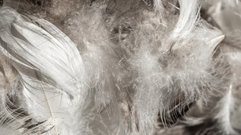 Nice White Duck Feathers. Background or Texture Stock Photo - Image of ...