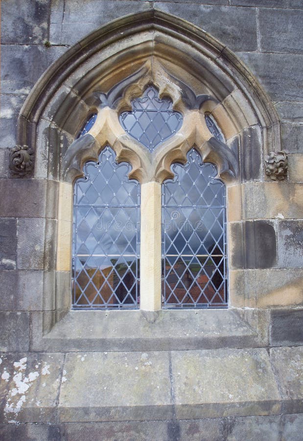 Nice Window with Curtains of a Typical Stone Facade of Portugal Stock ...