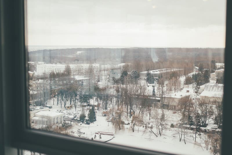 Nice Winter View from the Window Stock Photo - Image of beautiful ...