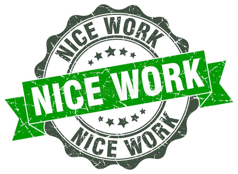 Nice Work Badge Stock Illustrations – 424 Nice Work Badge Stock ...