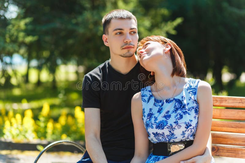 Nice Young Couple Embracing Stock Image - Image of positivity, arms ...