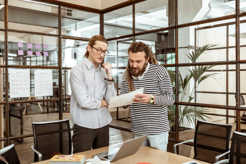 Nice Young People Working Together in Team Stock Image - Image of ...