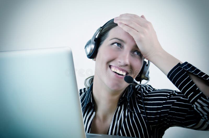 Operator stock image. Image of agent, foreground, assistant - 30101665