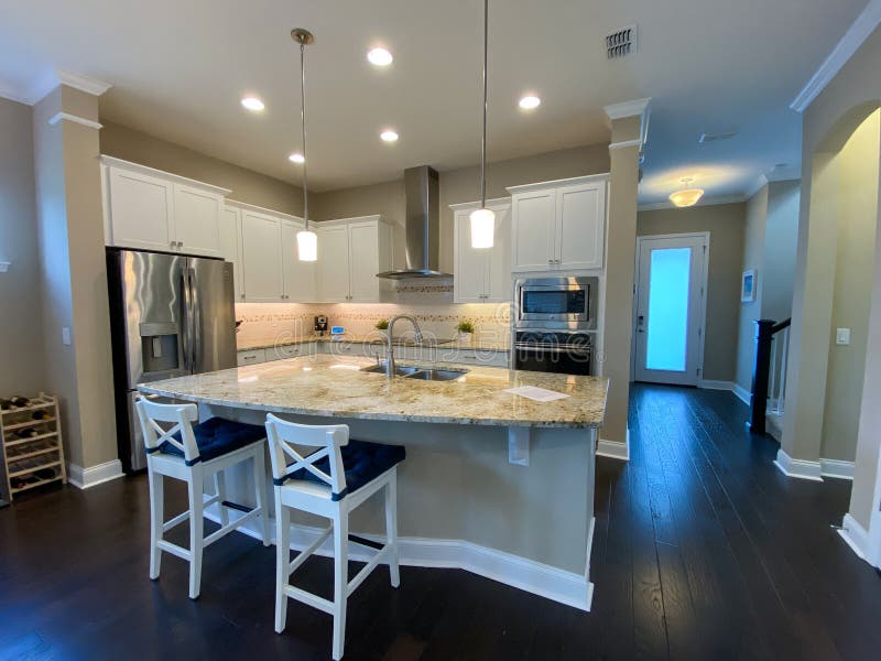 A Nicely Decorated Cozy Kitchen Stock Photo - Image of decor, condo ...