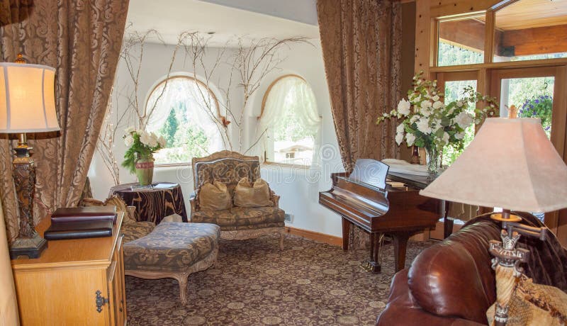 Nicely Decorated Modern Bedroom. Interior Design Stock Image - Image of ...