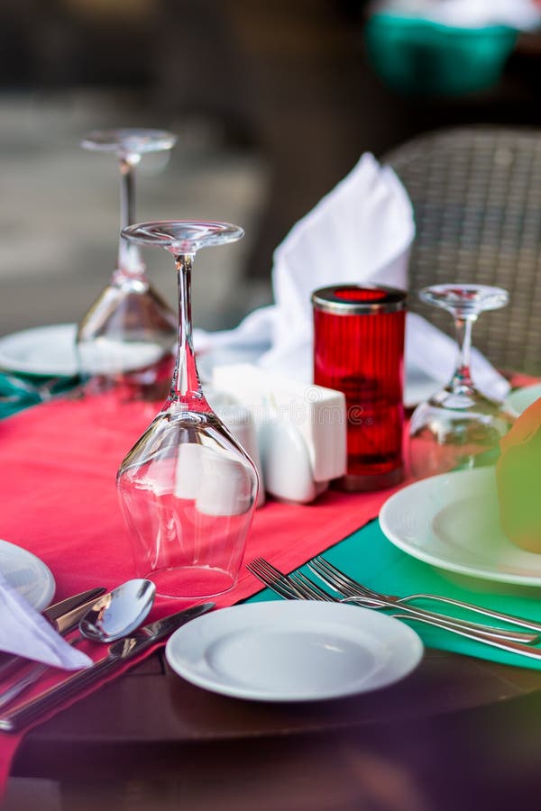 Nicely Decorated Table Appointments with Beautiful Decor with Plates ...