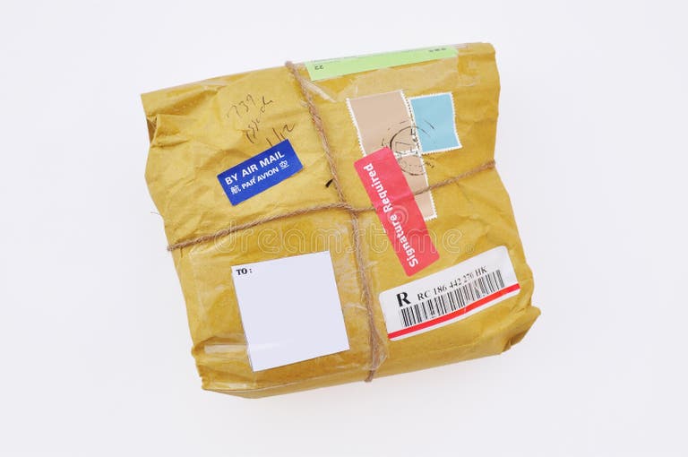 Nicely packaged parcel stock photo. Image of delivery - 27842128