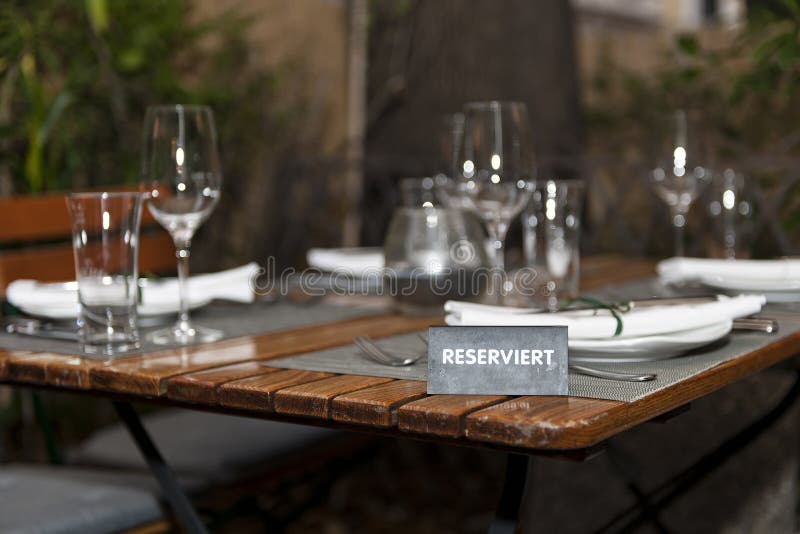 A Nicely Set Table in a Fine Dining Restaurant. Stock Photo - Image of ...