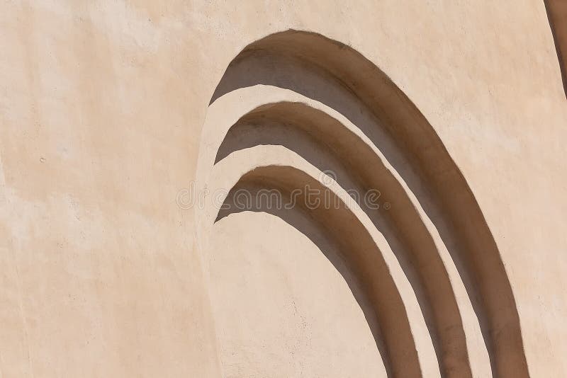 Niche in the Form of an Arch on the Wall of the Building Stock Photo ...