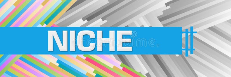 Niche Grey Colorful Lines Background Horizontal Stock Illustration ...