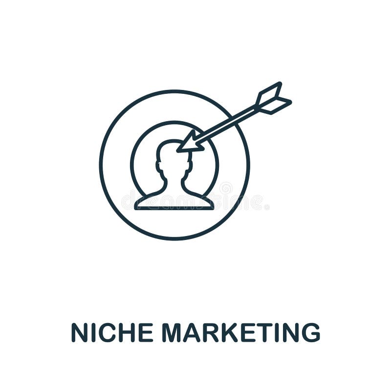 Niche Icon from Affiliate Marketing Collection. Simple Line Niche Icon ...