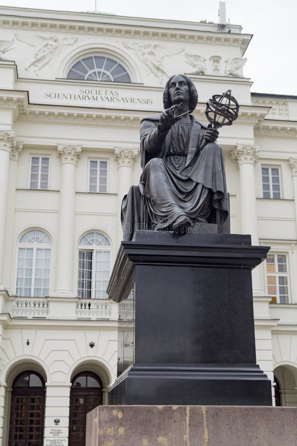 Copernicus Memorial in Warsaw Editorial Image - Image of historical ...