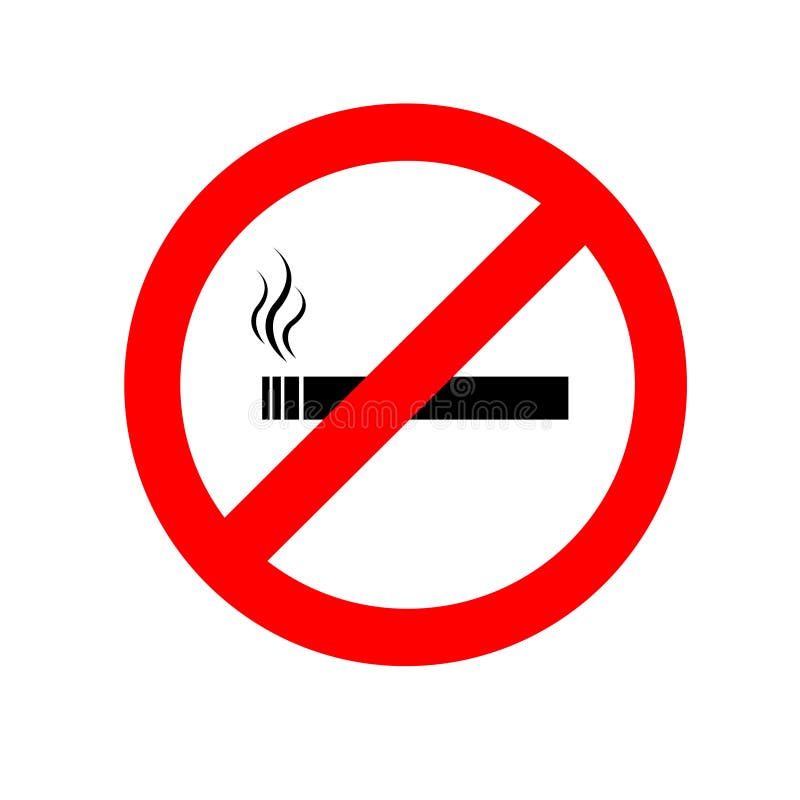 Nichtraucherzeichen vektor abbildung. Illustration von medizinisch - 31599