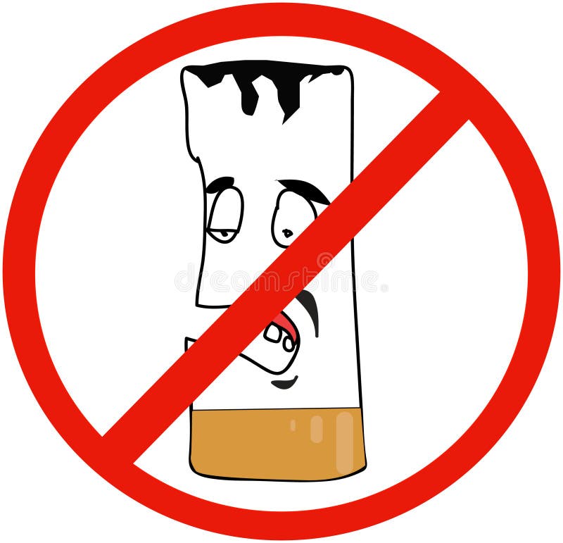Nichtraucherzeichen vektor abbildung. Illustration von abbildung - 2928059