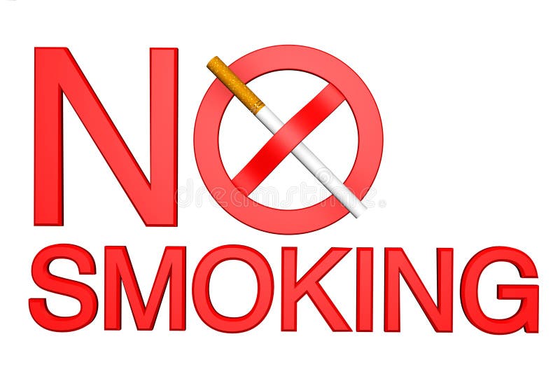 Nichtraucherzeichen Auf Einem Weiß Stock Abbildung - Illustration von ...