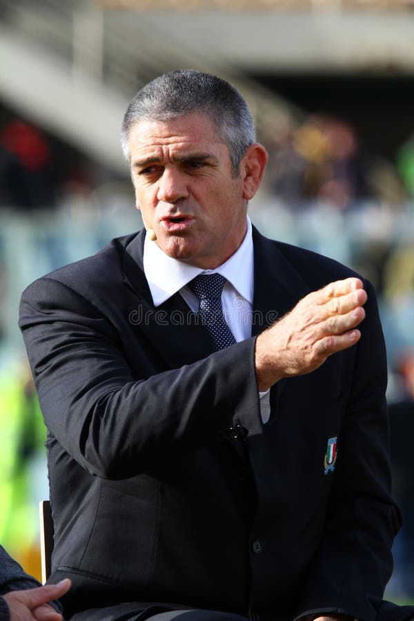 Nick Mallet, Italy S Rugby Head Coach Editorial Photography - Image of ...