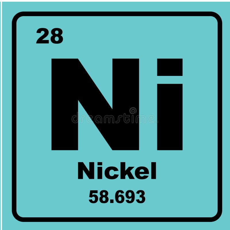 Nickel icon stock vector. Illustration of chemistry - 298961066