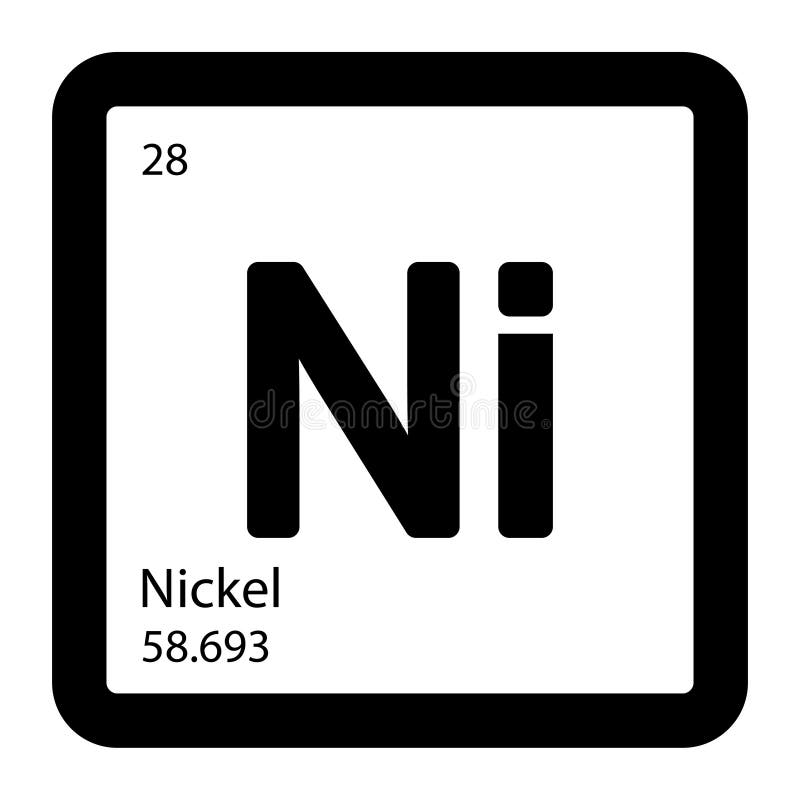 Nickel icon vector stock illustration. Illustration of nickel - 263873296