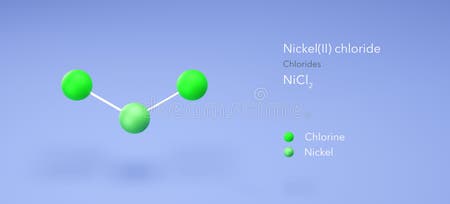 Nickel(ii) Chloride Molecule, Molecular Structures, Chlorides, 3d Model ...