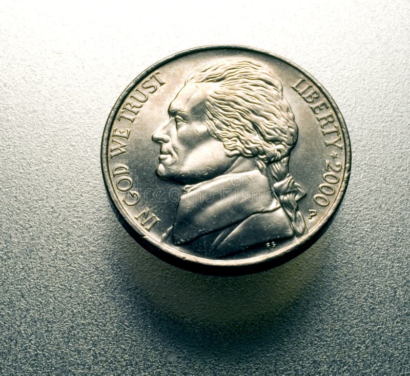 Nickel on metal stock image. Image of savings, nickel - 19891079