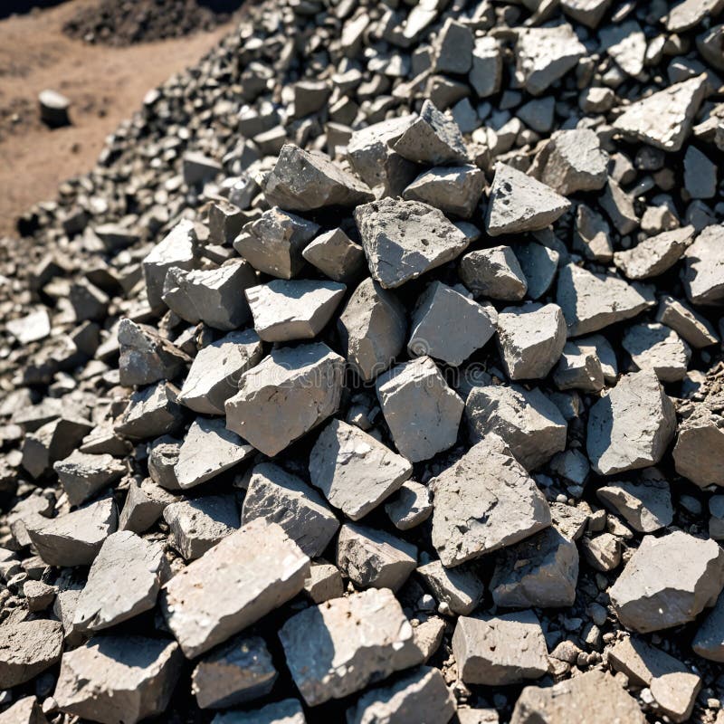 Nickel Ore Heap in Industrial Setting Under Natural Sunlight Stock ...