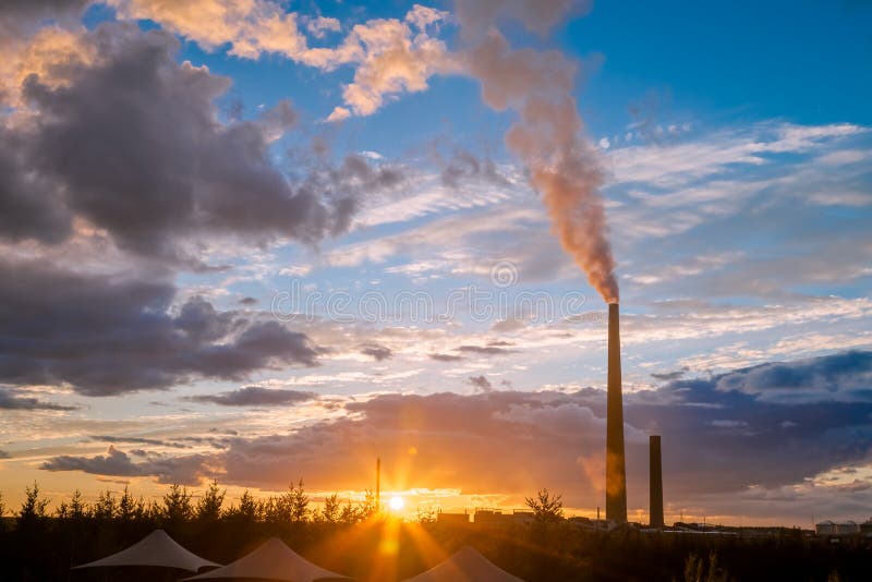 A Nickel Plant in Ontario, Canada Stock Photo - Image of stack ...