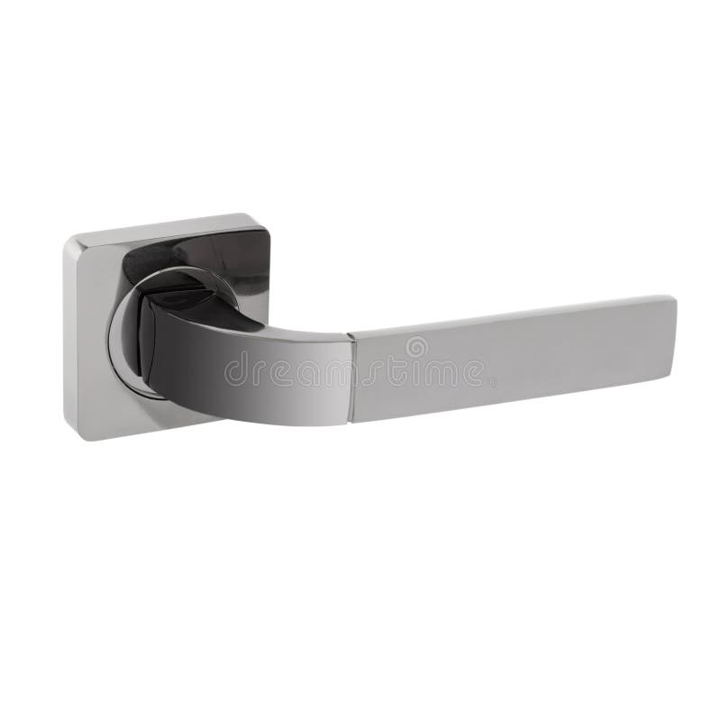 Nickel Plated Door Handle with Straight Square Handle with Rounded Base ...
