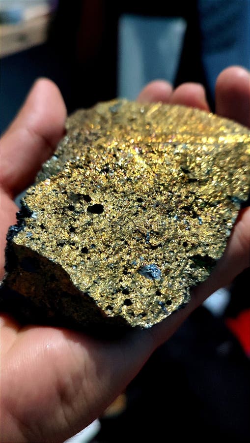 Nickel waste like gold stock image. Image of gemstone - 315340561