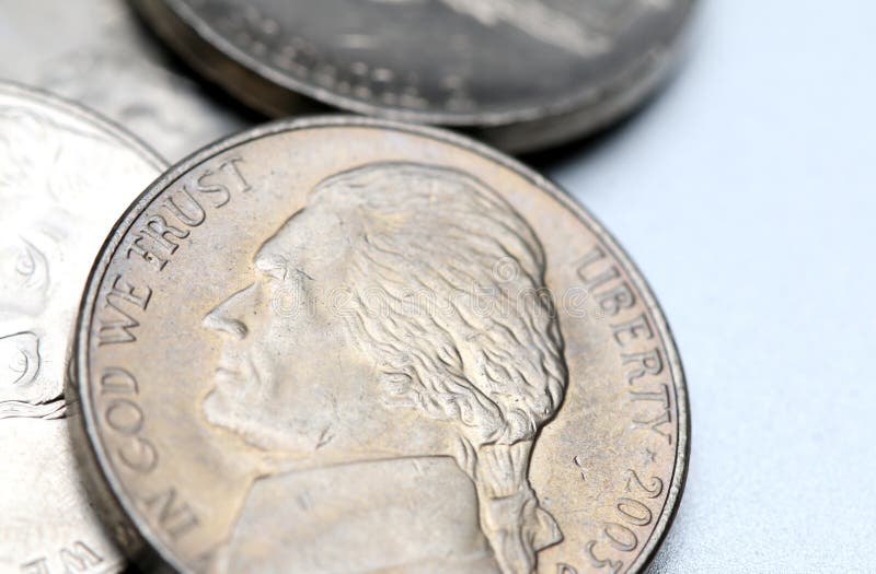 Five nickels stock photo. Image of sale, sell, monetary - 9278720