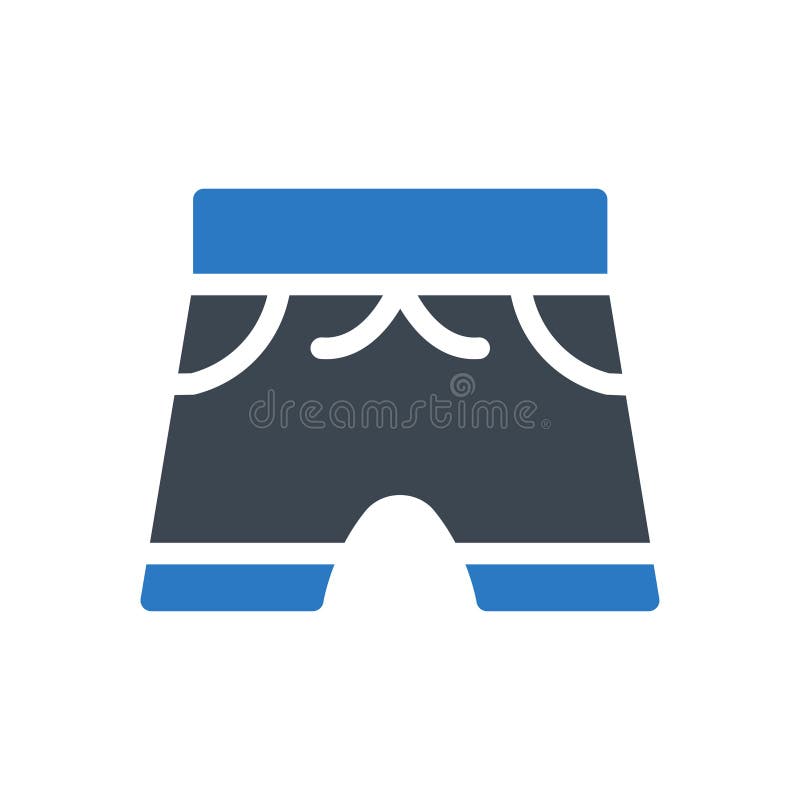 Nicker Vector Double Colour Icon Stock Vector - Illustration of shirt ...