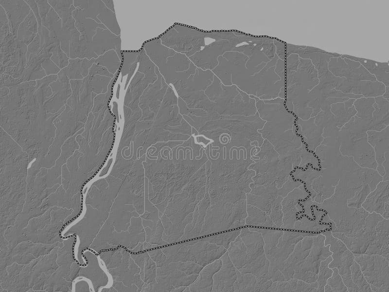 Nickerie, Suriname. Bilevel. No Legend Stock Illustration ...