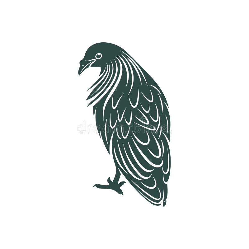 Nicobar Pigeon Design Vector Illustration. Nicobar Pigeon Silhouette ...