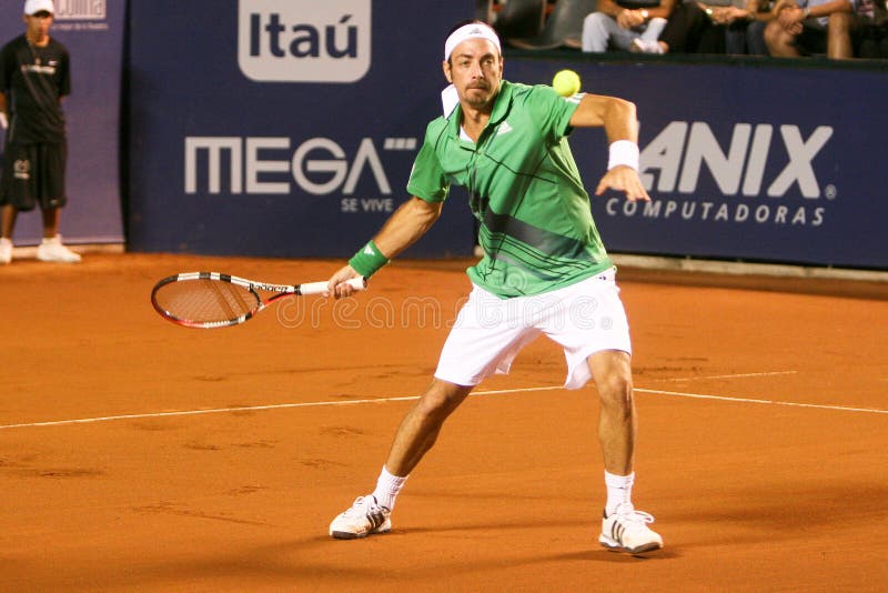 Nicolas Massu image éditorial. Image du sueur, stade - 13921085