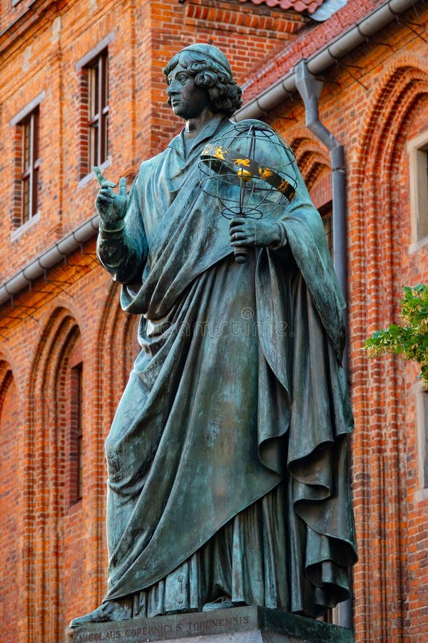 Nicolaus Copernicus Monument . Statue in Front of the Old Town Hall ...