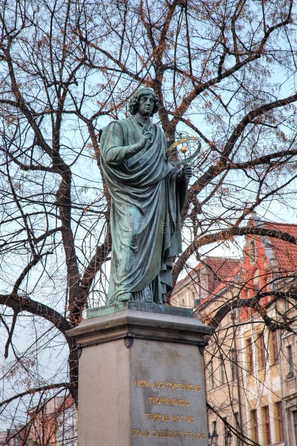 Nicolaus Copernicus Monument. Torun, Poland Stock Photo - Image of ...