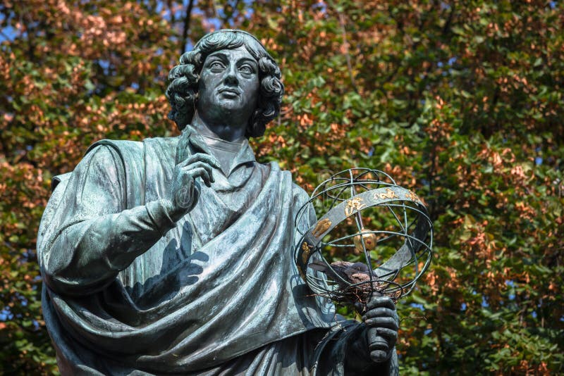 Nicolaus Copernicus Statue in Torun, Poland Stock Image - Image of ...