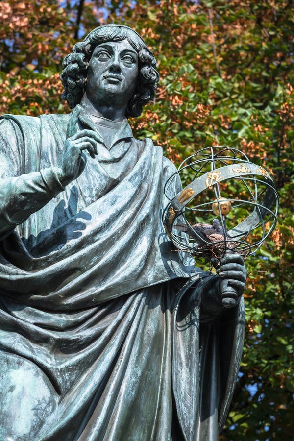 Nicolaus Copernicus Statue in Torun, Poland Stock Image - Image of ...
