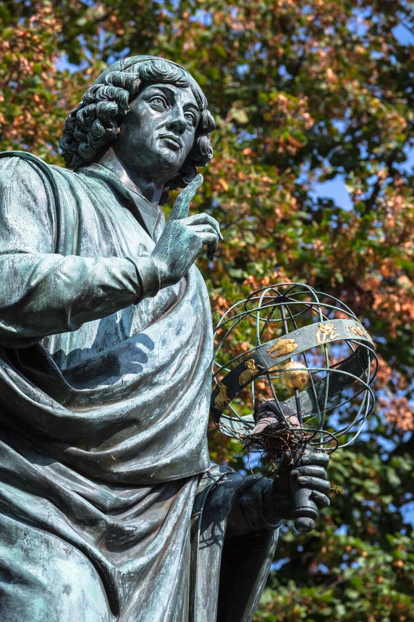 Nicolaus Copernicus Statue in Torun, Poland Stock Image - Image of city ...