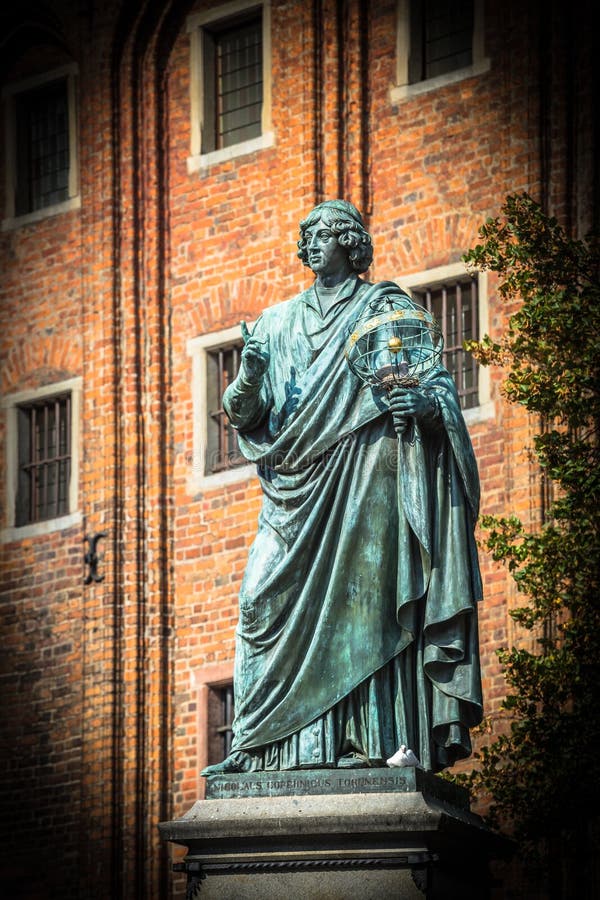 Nicolaus Copernicus Statue in Torun, Poland Stock Image - Image of ...