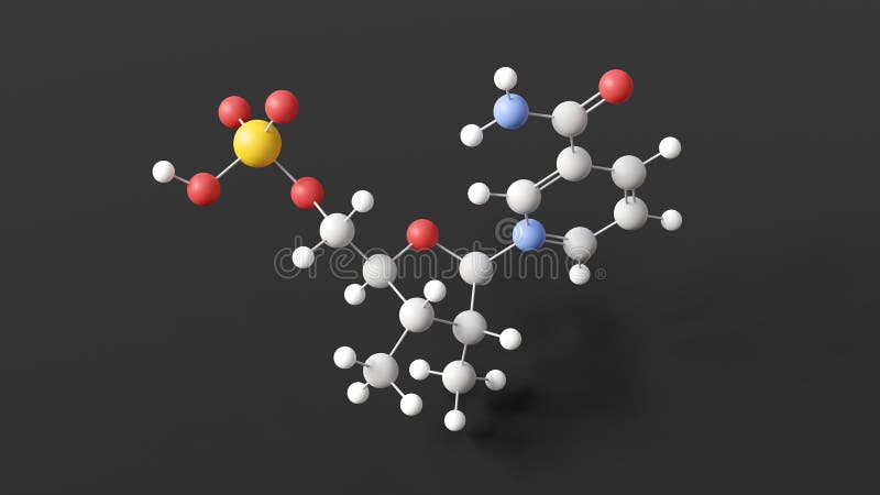 Nicotinamide Mononucleotide Molecule. Skeletal Formula. Precursor of ...