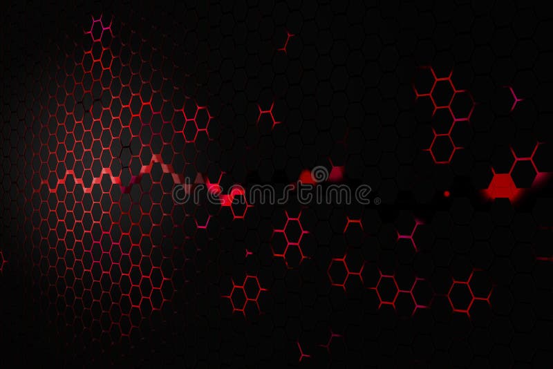 Nid D'abeilles Abstrait De Cyborg Pour Le Fond Illustration Stock ...