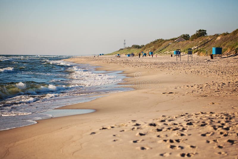 Nida beach stock photo. Image of baltic, dune, yellow - 30981904