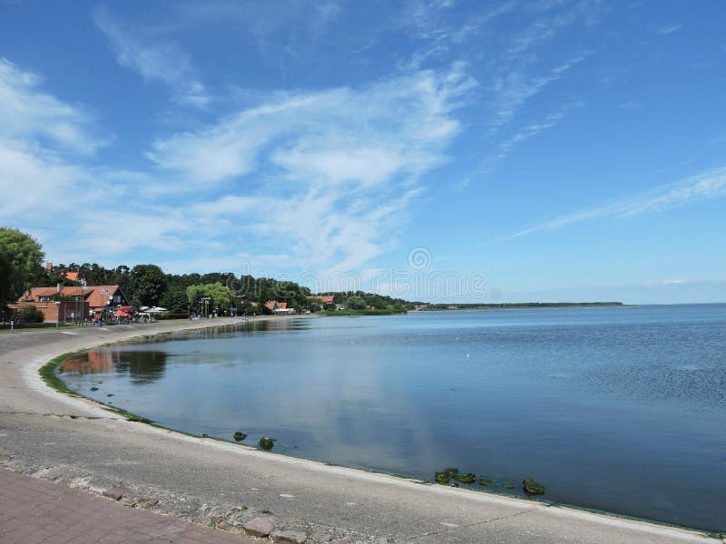 Nida City , Lithuania stock image. Image of coast, water - 44405573