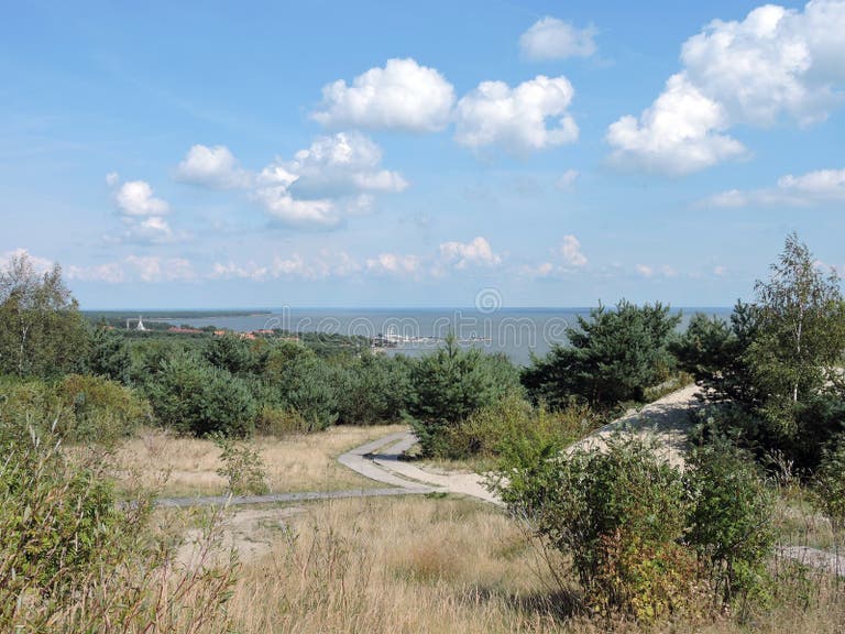 Nida City , Lithuania stock photo. Image of trees, green - 43979232