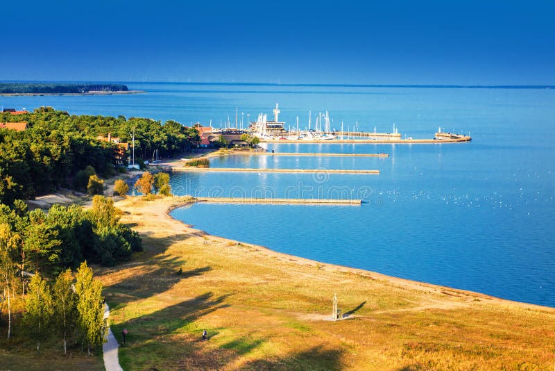 Nida, Lithuania stock image. Image of summer, boat, leisure - 60562889