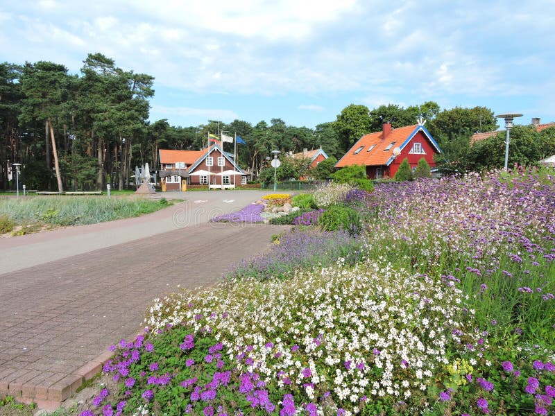 Nida Resort Town, Lithuania Stock Photo - Image of roof, home: 76749628
