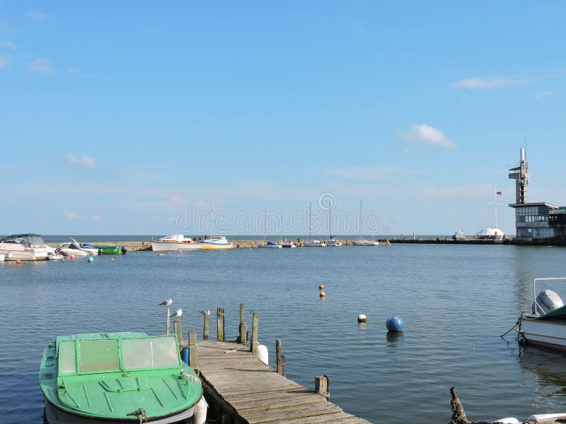 Nida Town Marina, Lithuania Editorial Stock Photo - Image of vacation ...