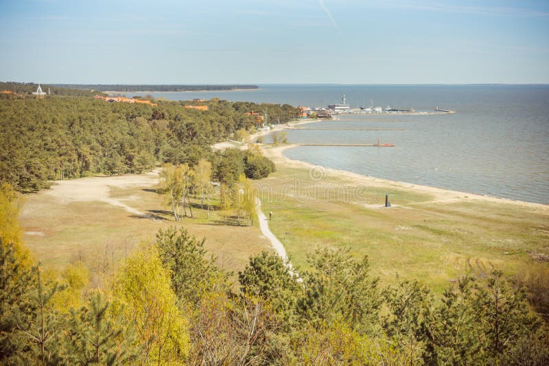 Panorama Of Nida, Lithuania Stock Image - Image of small, unesco: 22617653